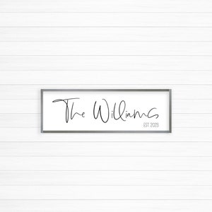 Personalized Last Name Sign, Family Name Sign, Custom Last Name Sign ...