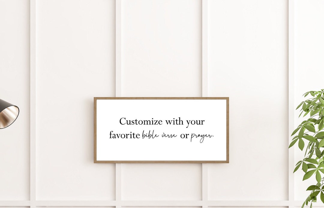 Custom Bible Verse Wall Art-custom Scripture-wood Framed Sign ...