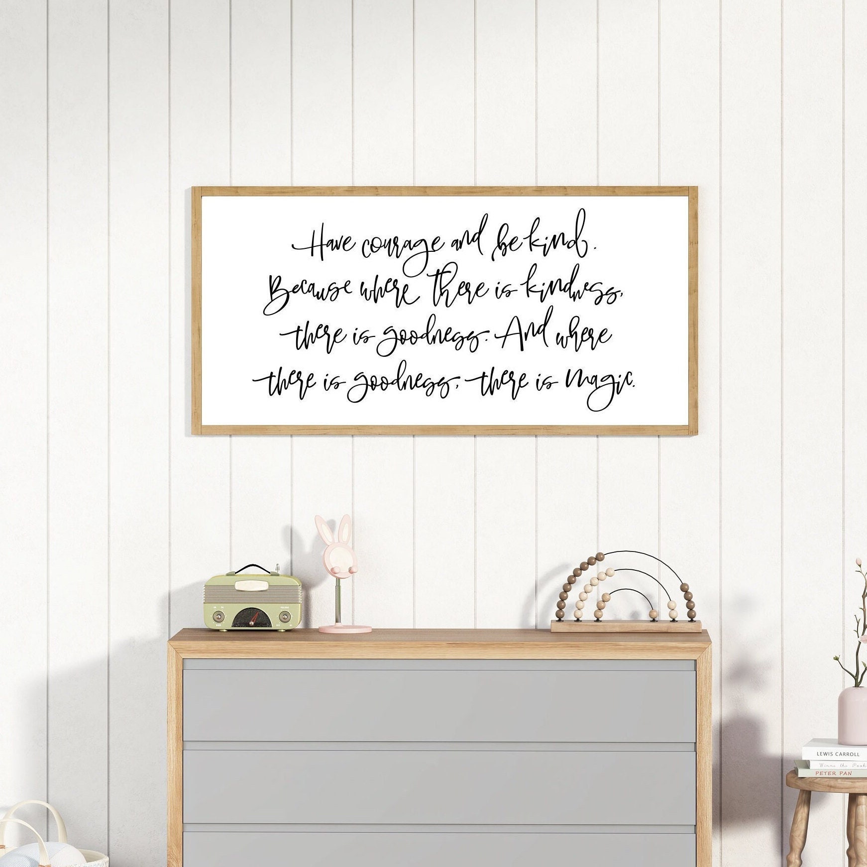 Kids Room Decor-nursery Wall Decor-wood Signs-have Courage and Be Kind ...
