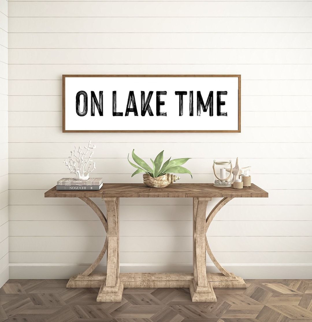 Lake House Decor, on Lake Time Sign, Lake Signs, Lake House Wall Art ...