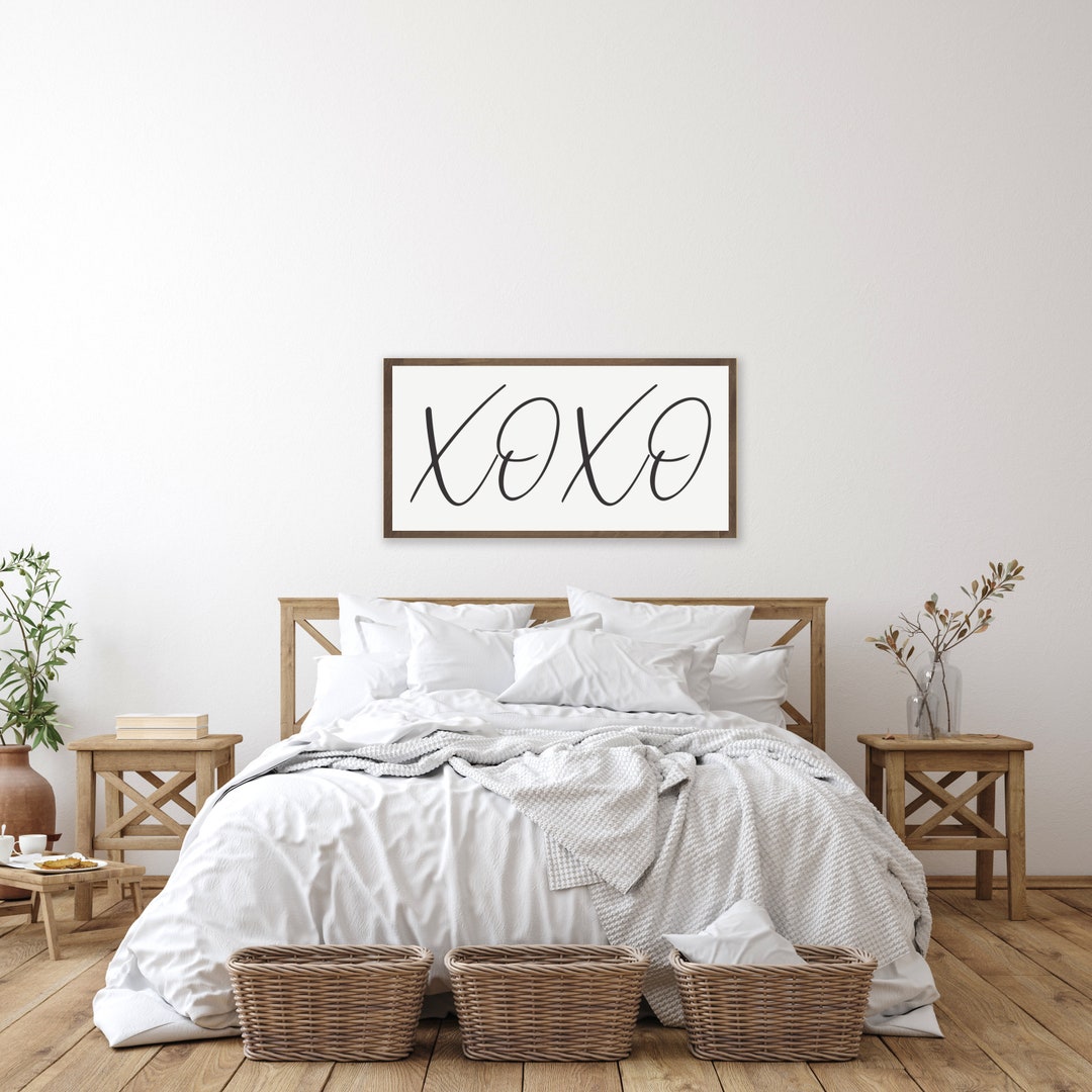 Master Bedroom Sign XOXO Wood Sign Bedroom Wall Decor - Etsy