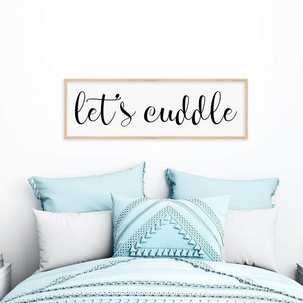 Lets Cuddle Sign - Etsy