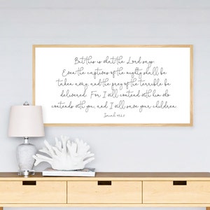 Custom Bible Verse Wall Art-custom Scripture-wood Framed Sign ...