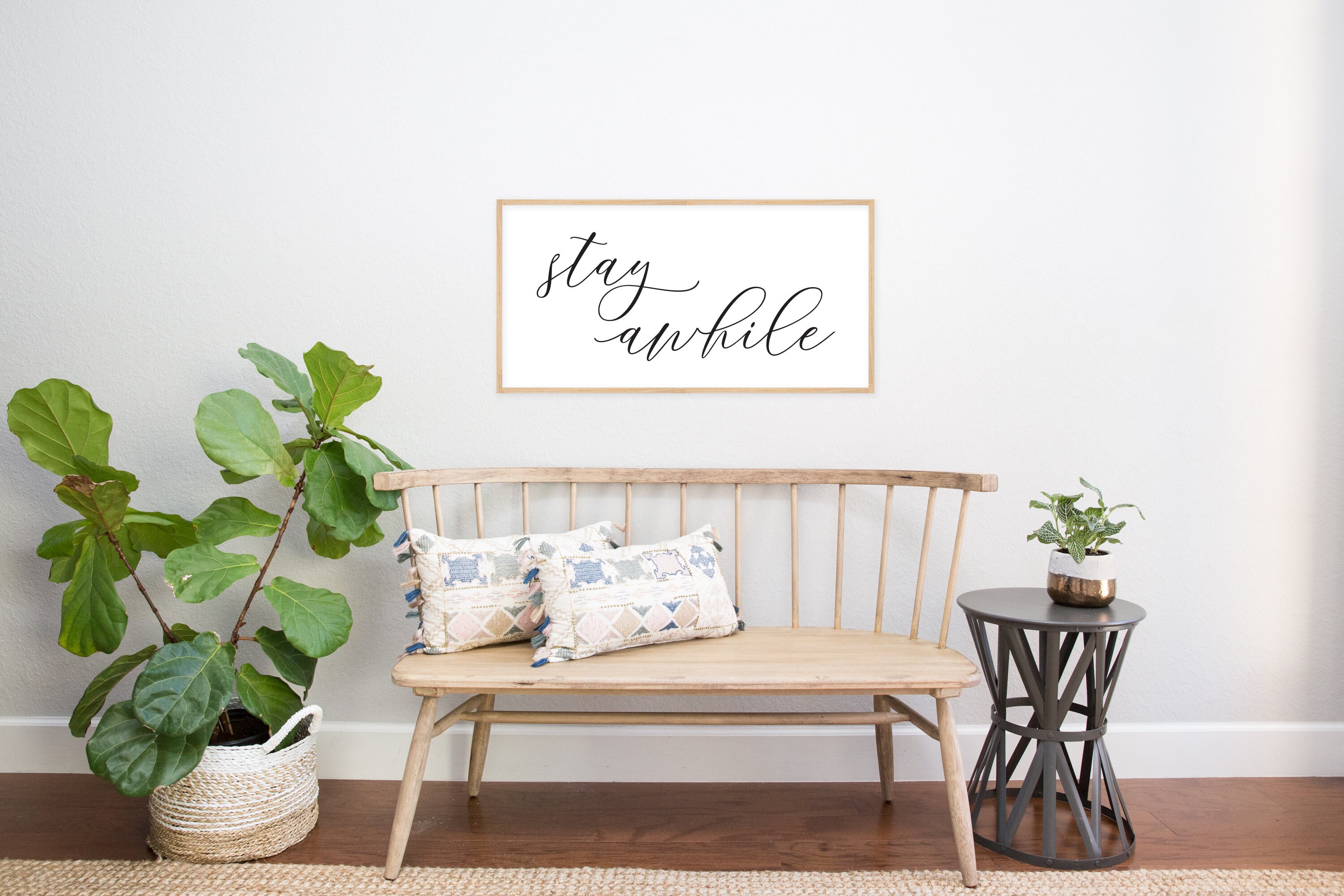 Stay Awhile Sign Wall Decor for Living Room Home Decor Sign - Etsy