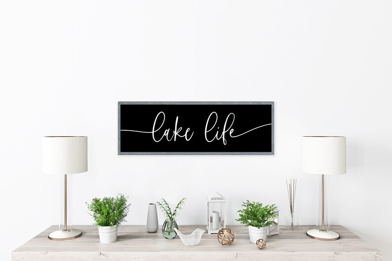 Lake House Decor Lake Life Sign Lake House Wall Decor Wood - Etsy