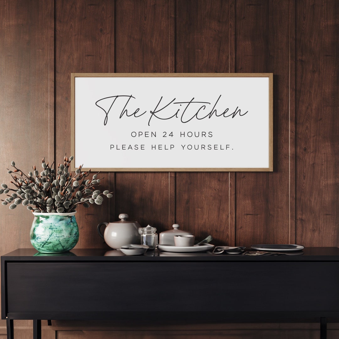 Kitchen Sign, Kitchen Decor, Signs for Kitchen, Kitchen Wall Decor ...