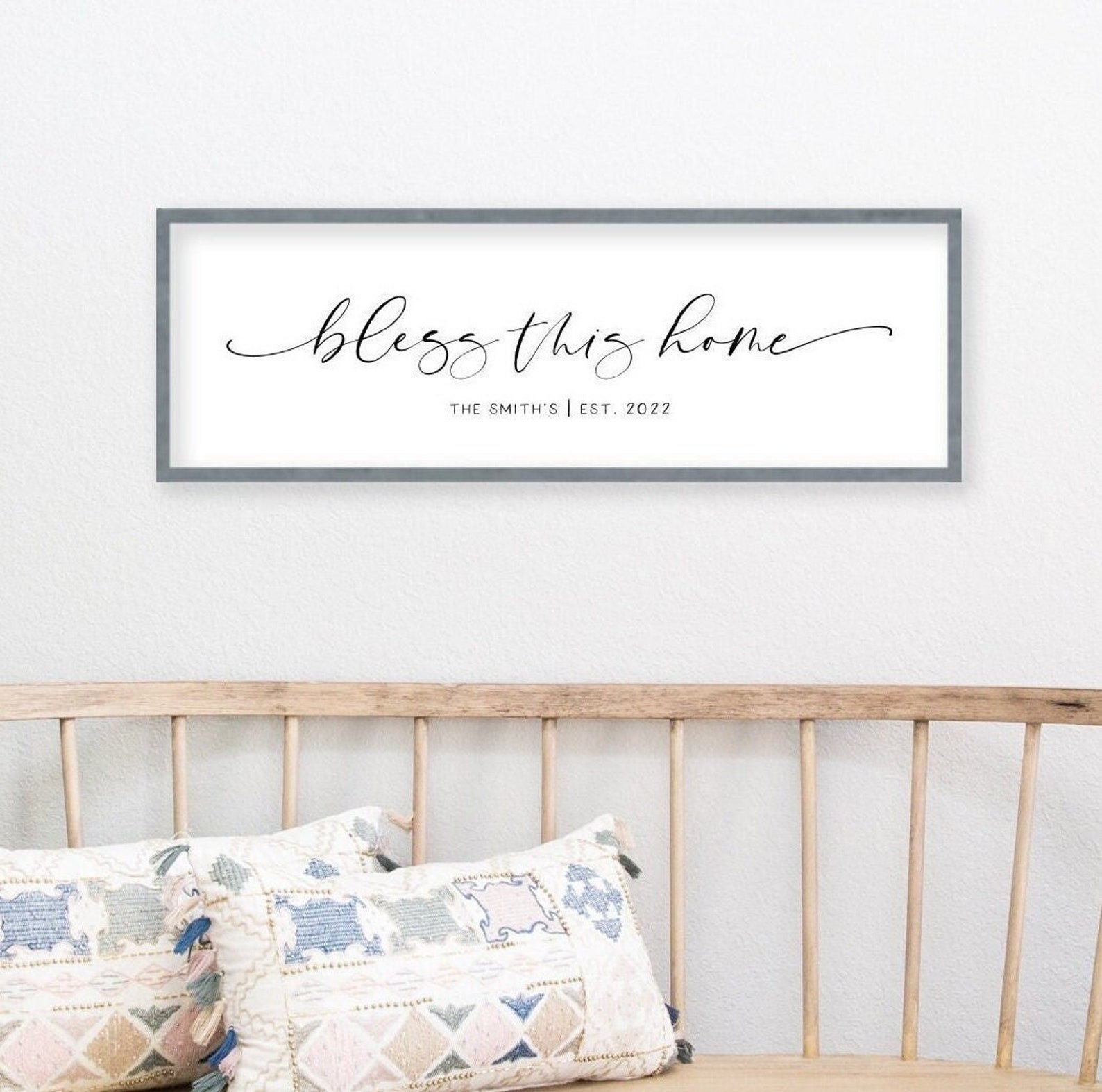 Bless This Home Sign Signs for Home Living Room Wall Decor - Etsy