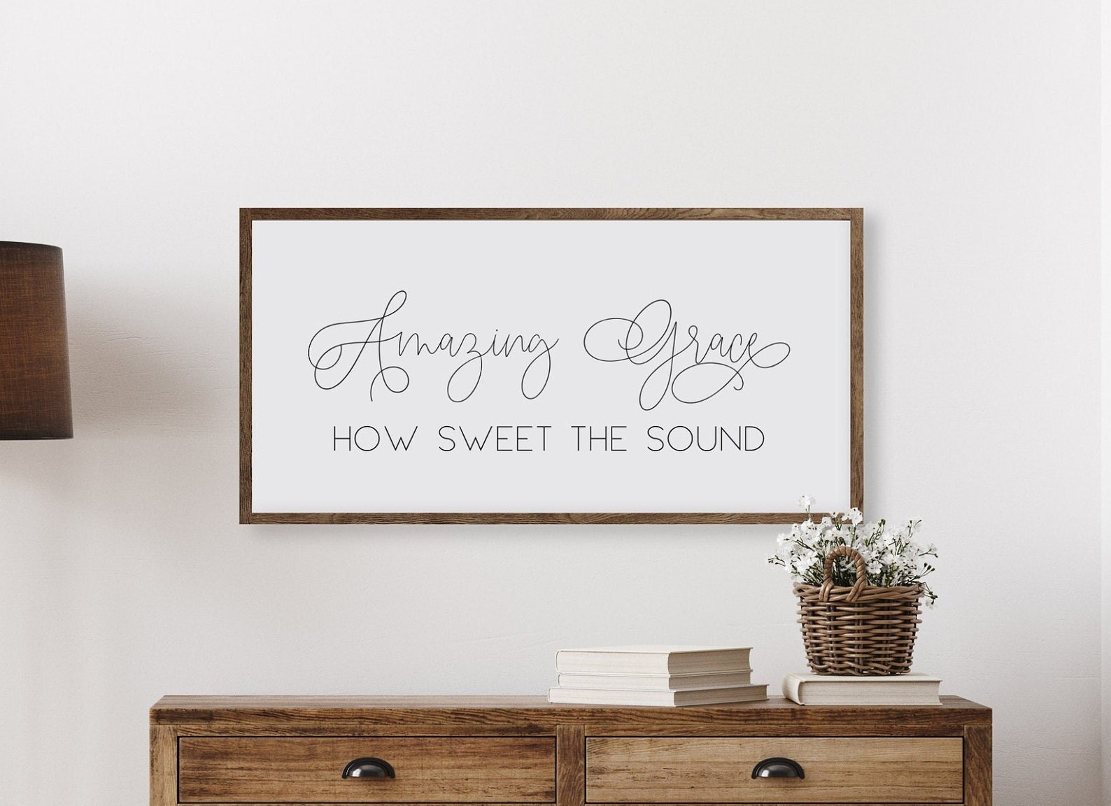 Amazing Grace Sign Hymn Wall Art Living Room Wall Decor - Etsy