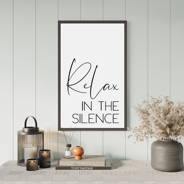 Relax Sign - Etsy