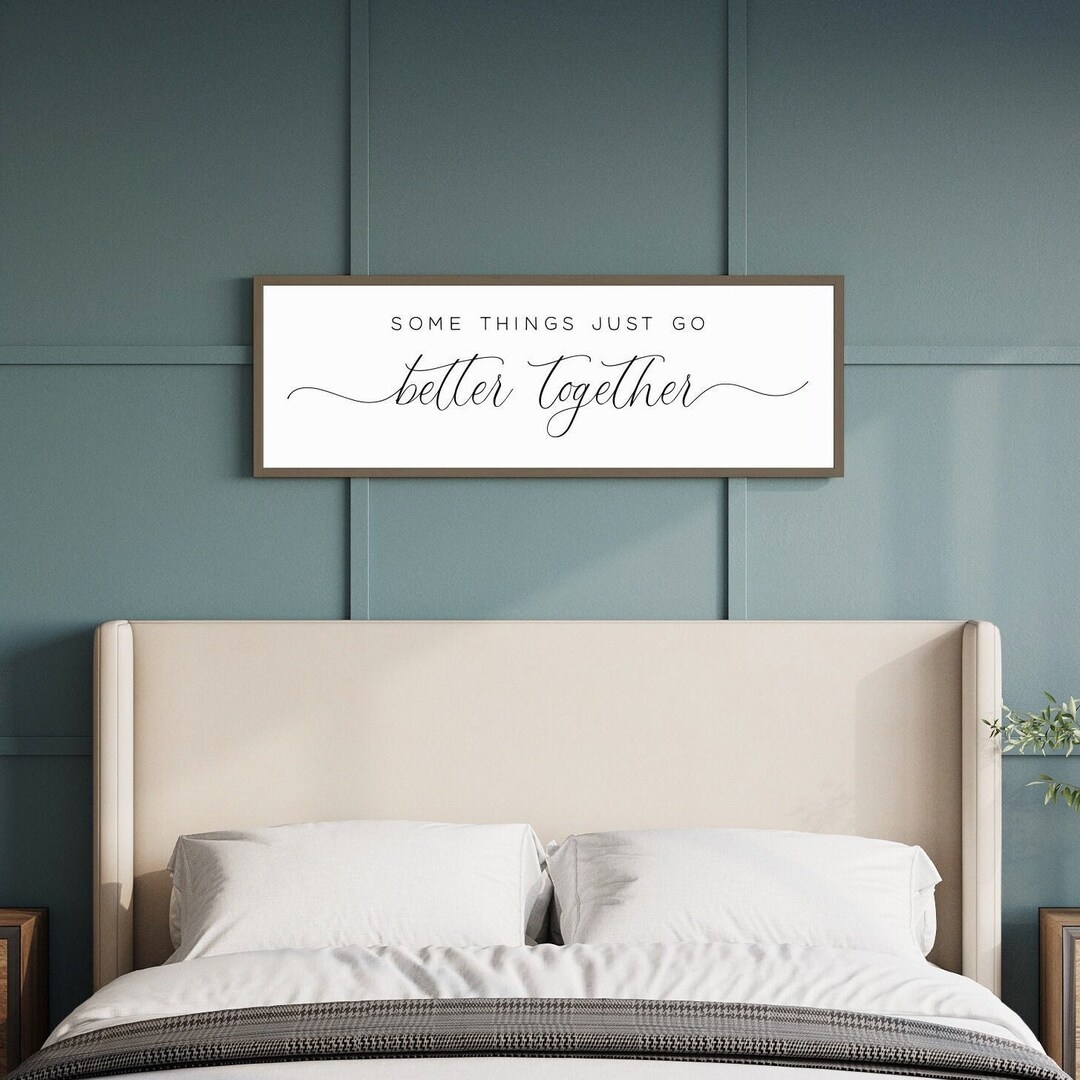 Bedroom Wall Decor, Master Bedroom Signs, Over the Bed Wall Decor ...