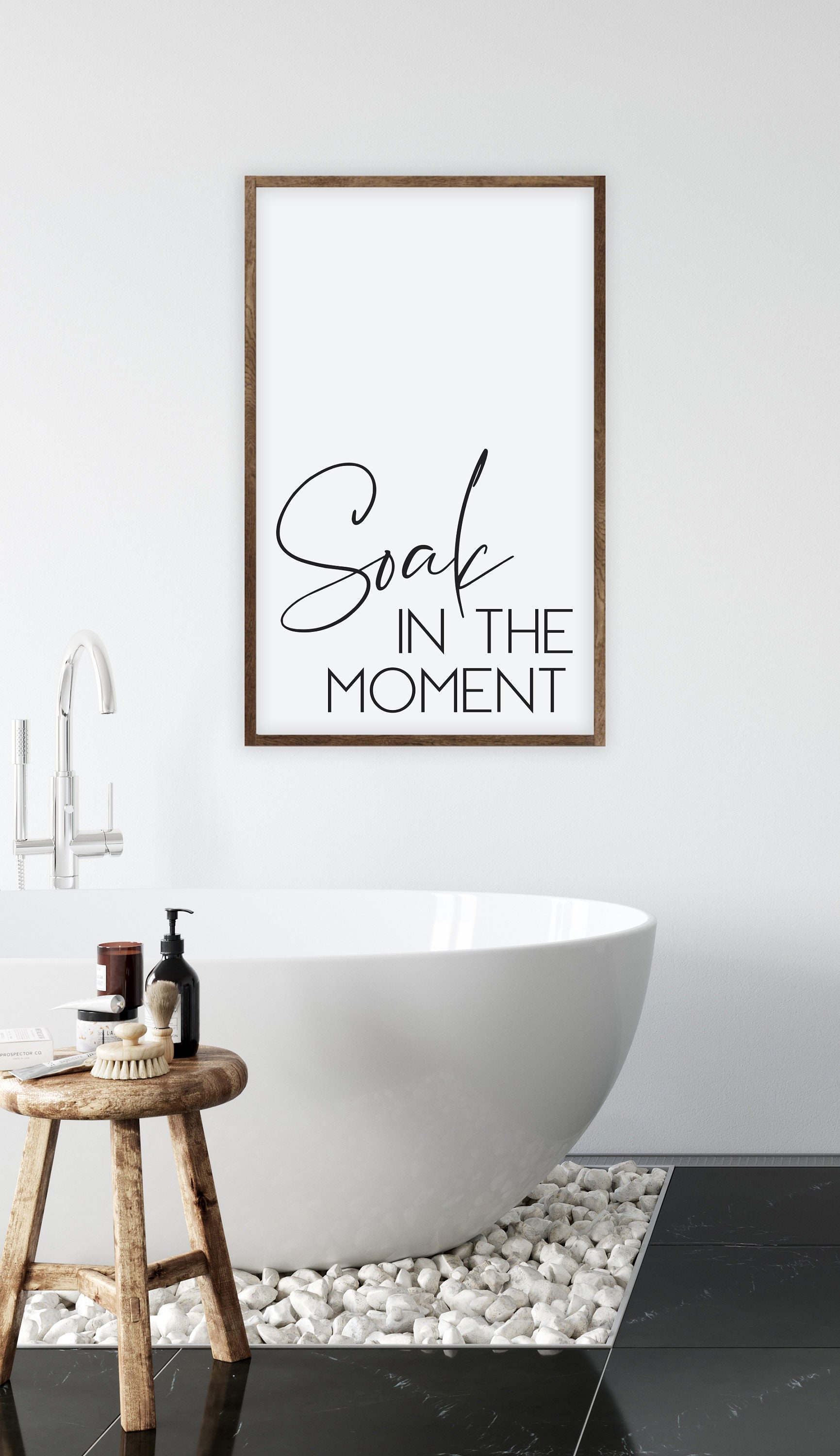 Bathroom Wall Decor-bathroom Signs-soak Sign-wooden | Etsy