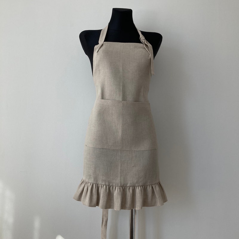 Natural Linen Apron - Etsy