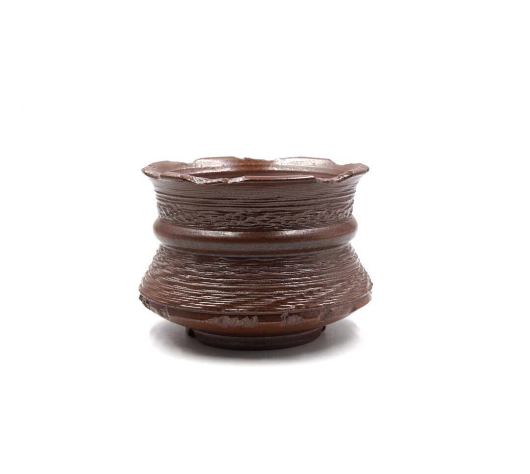 6 1/8"inches Handmade Carve Planter Pot Succulent Pot Root Pot#10 - Etsy