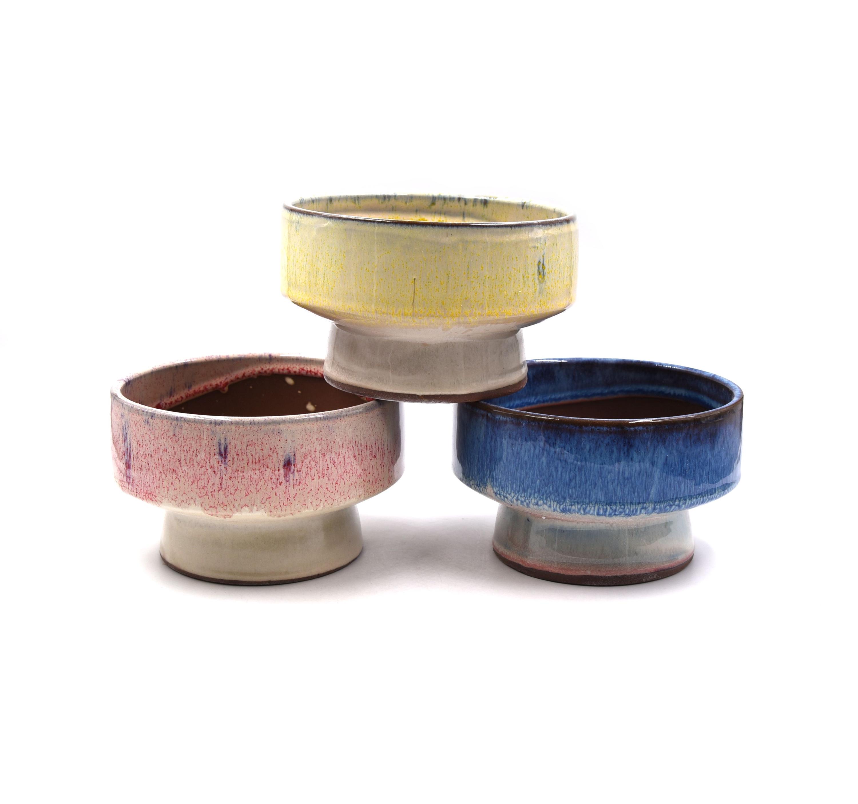 5"inches Flow Glaze Purple Clay Hot Pot Style Planter Pot Succulents ...