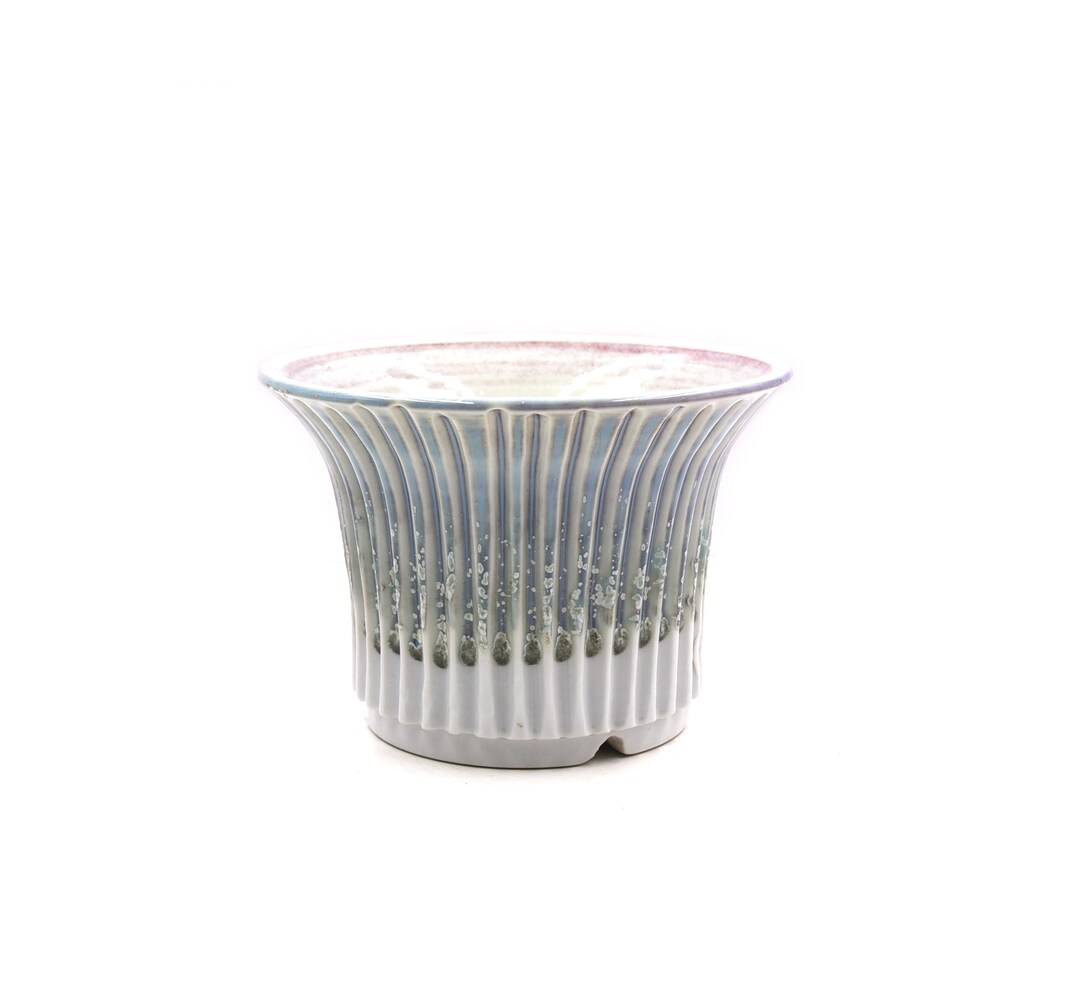 6"inches Flow Glaze Stripe Style Planter Pot Succulent Pot#2 - Etsy