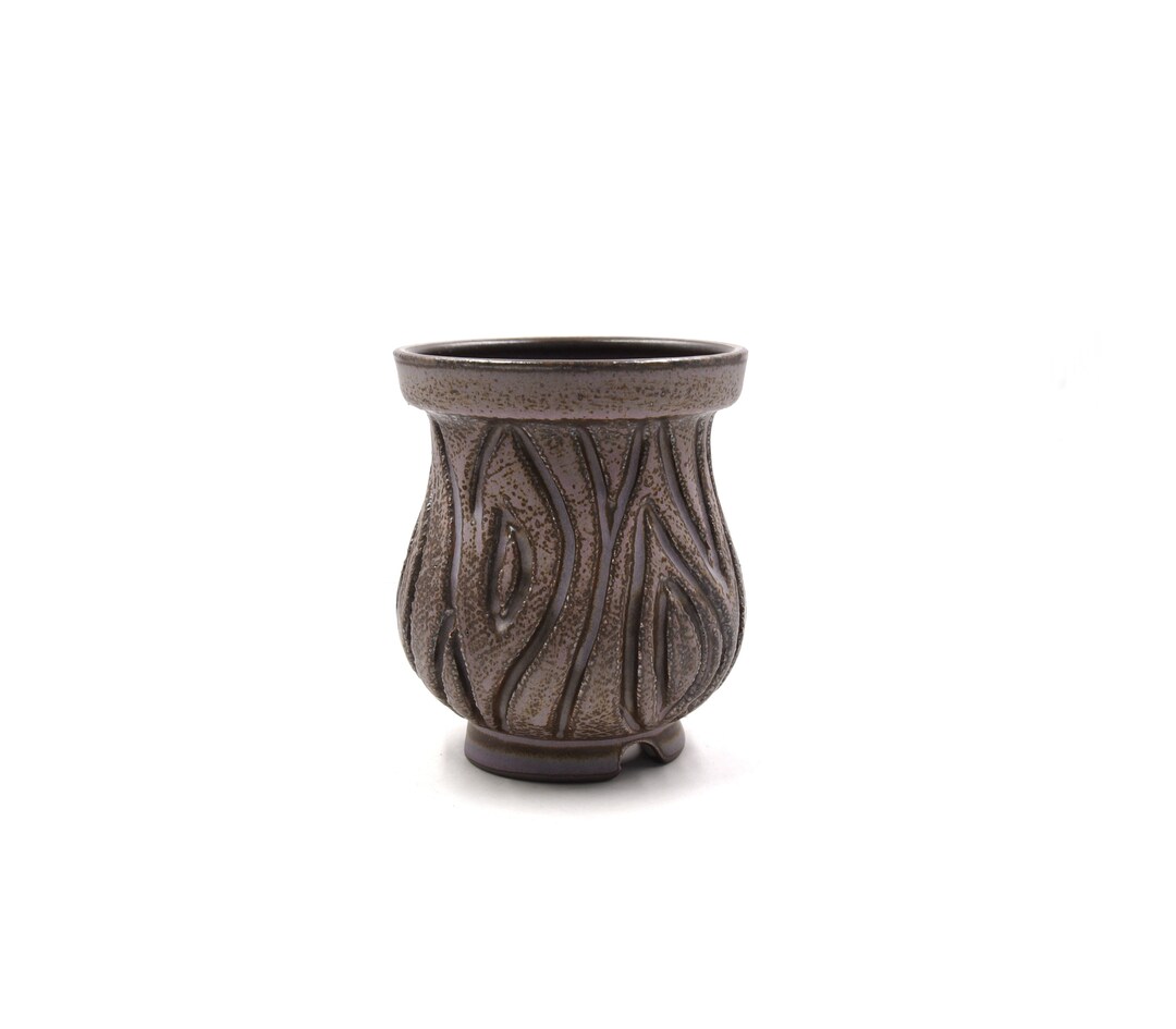 4 1/2"inches Retro handmade Carve Planter Pot Succulent Pot Root Pot - Etsy