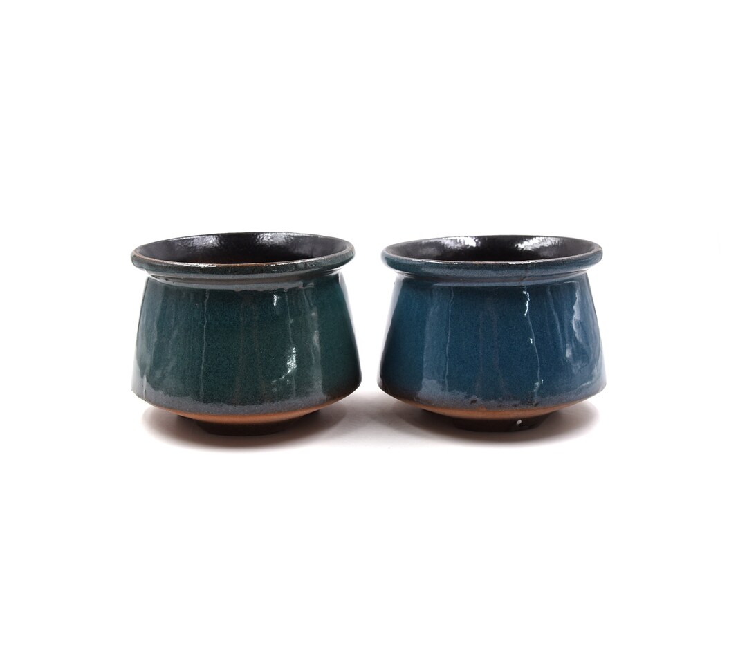 5inches Flow Glaze Squat Planter Pot Succulent Pot - Etsy