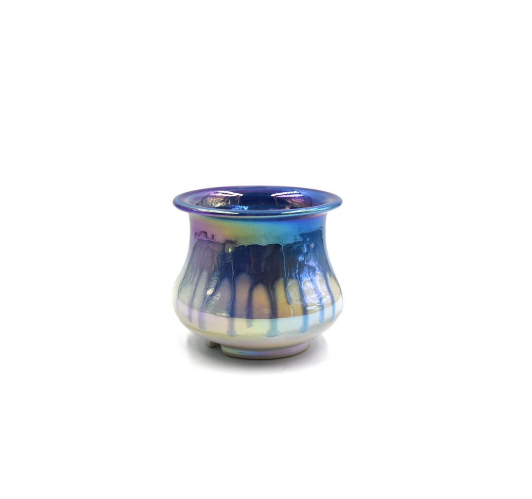 4"inches Symphony Glaze Flow Style Tank Pot Planter Pot Succulent Pot ...