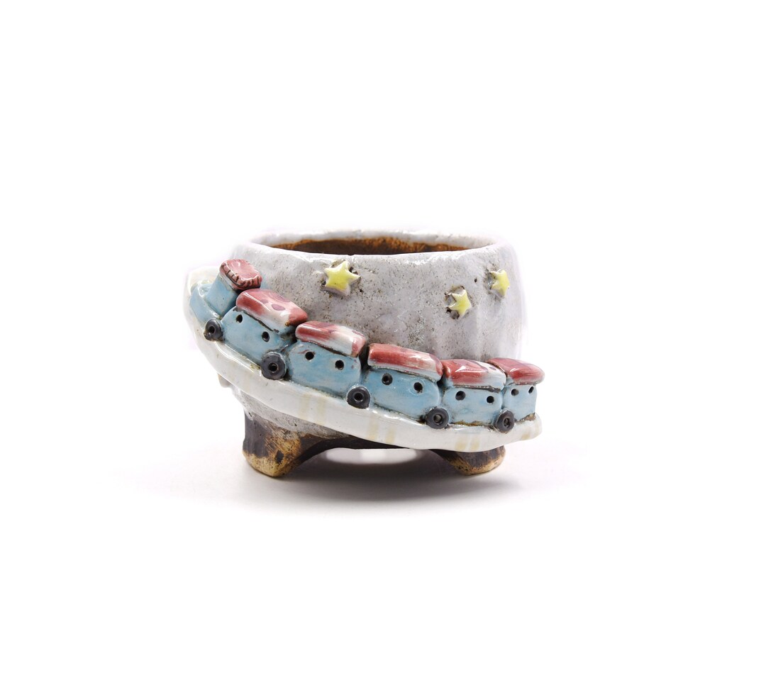 5 3/4"inches Starry Sky Train Planter Pot Succulent Pot - Etsy