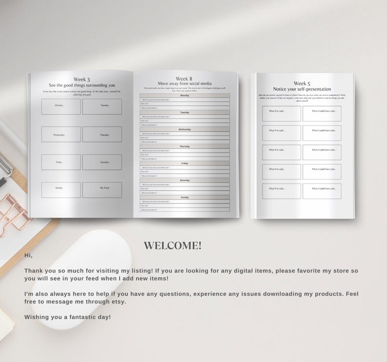 Growth Mindset Planner - Digital Workbook for Personal Development ...