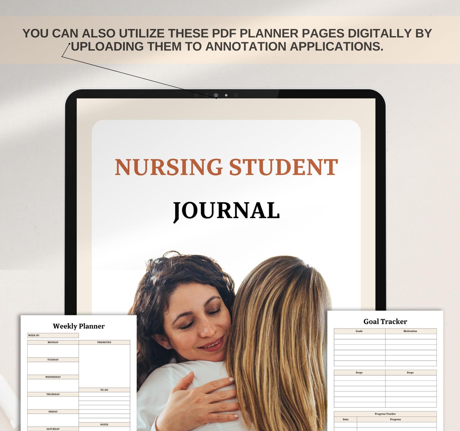 Nursing Student Planner | Medical School Study Organizer | Editable ...
