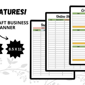 Craft Business Planner | Handmade Business | Entrepreneur Planner ...