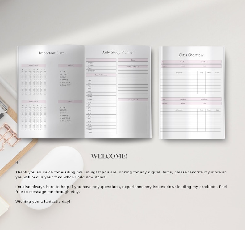 Student Revision Planner – Study Schedule & Goal Setting (PDF) - Etsy