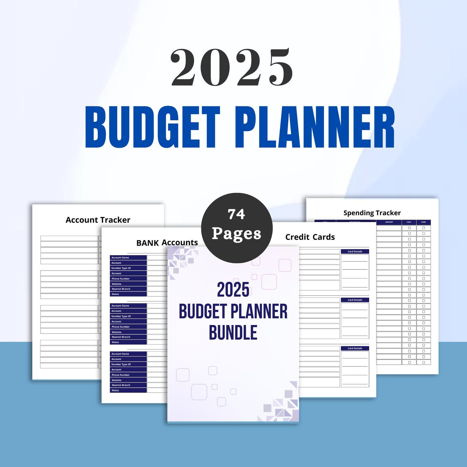 2025 Budget Planner Bundle - Organize Finances, Track Expenses Savings ...
