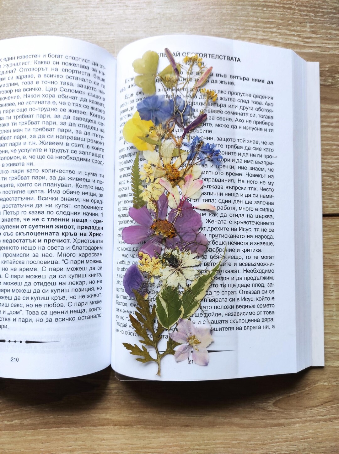 Pressed Flowers Bokmarks Laminated Bookmark Nature Bookmark Pressed ...