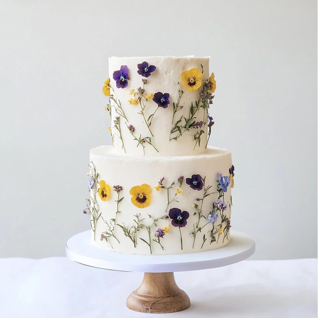 Edible Pressed Flowers for Cake Decoration Wedding Cake Real Wild ...