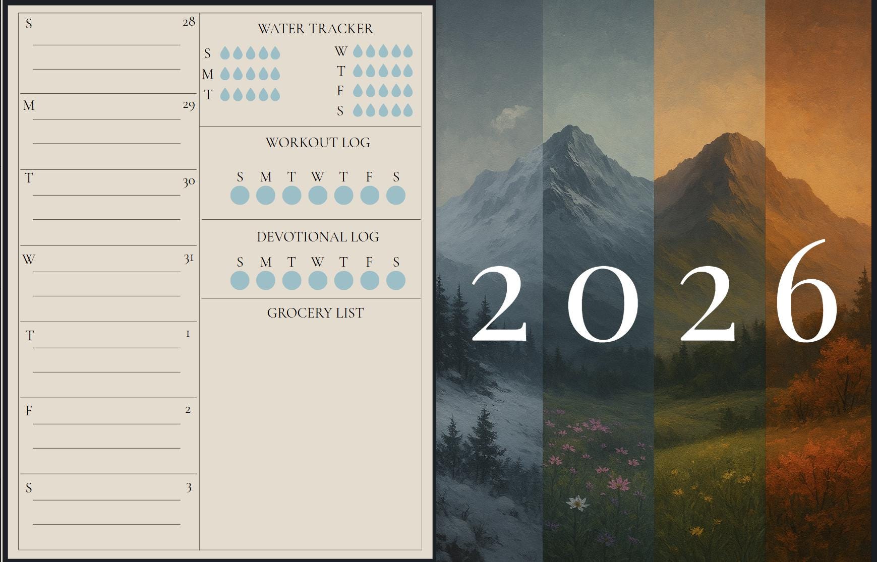 Christian Life Planner Spiral Bound Weekly Journal - Sacred Seasons ...
