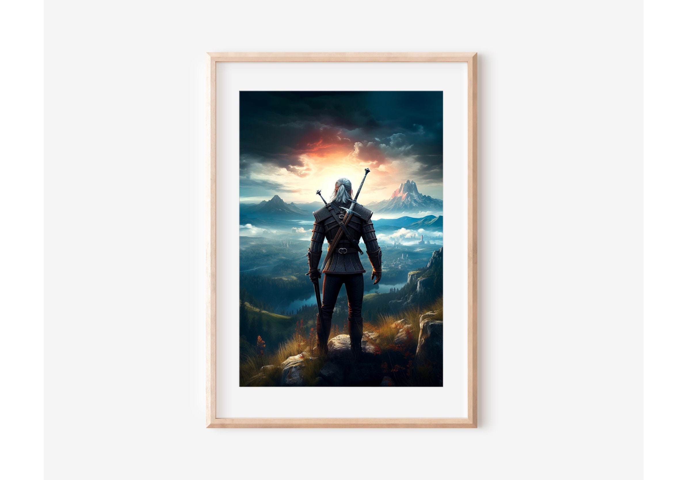 The Witcher Landscape Wall Art Poster PS5 A2 Gaming Film Posters Video ...