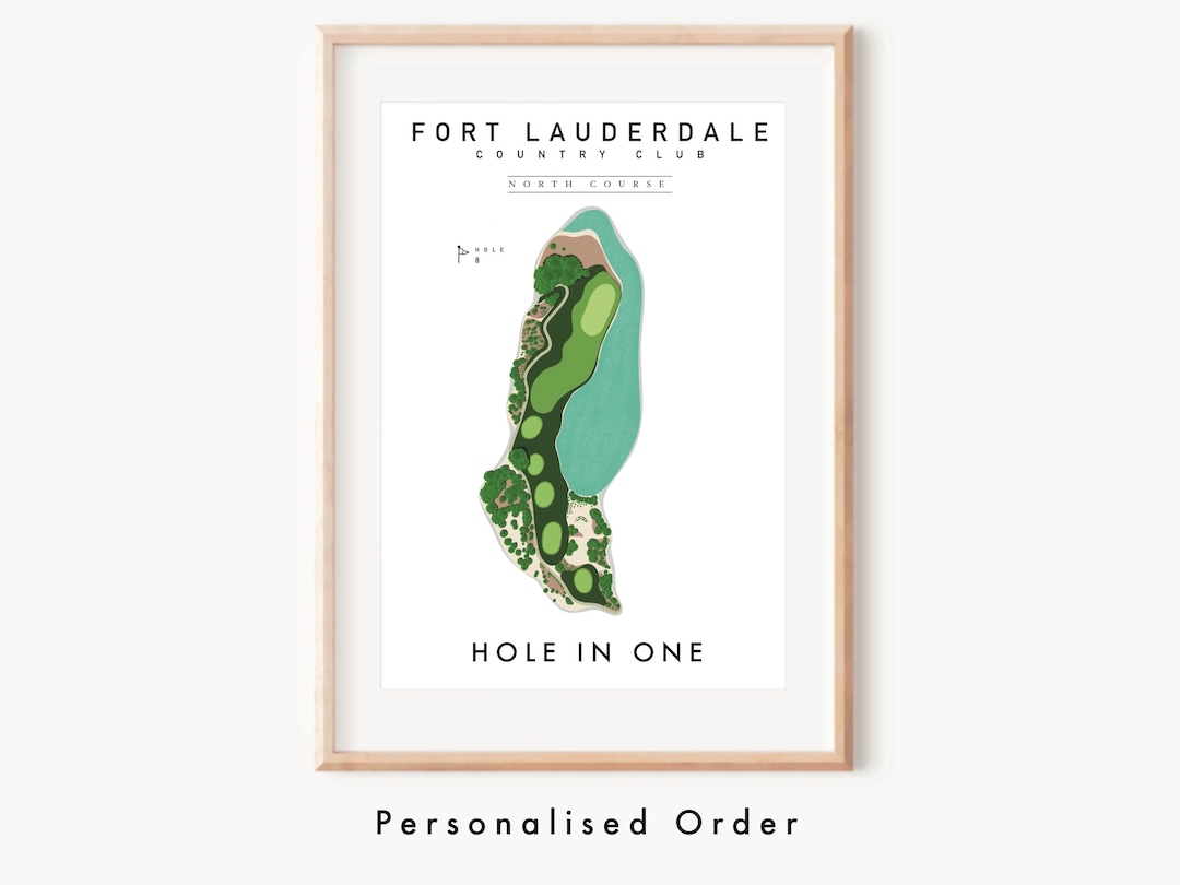 Custom Hole in One Golf Illustration - Print - Golf Course - Golf Art ...