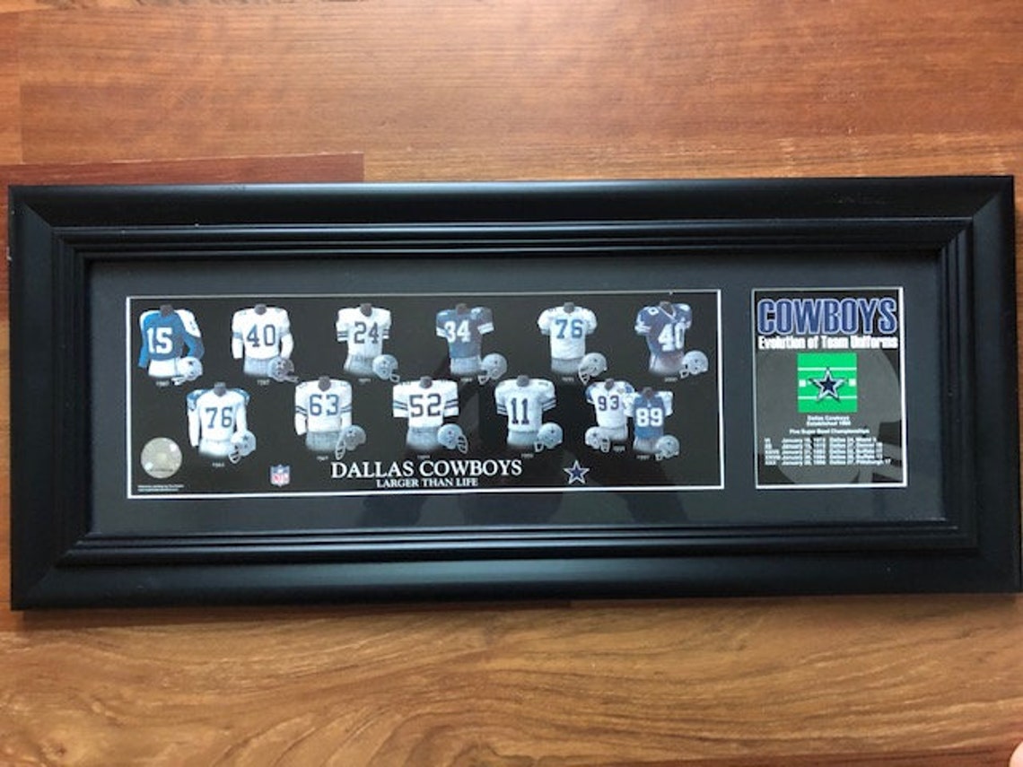 Dallas Football Team Evolution of Team Uniforms - Etsy