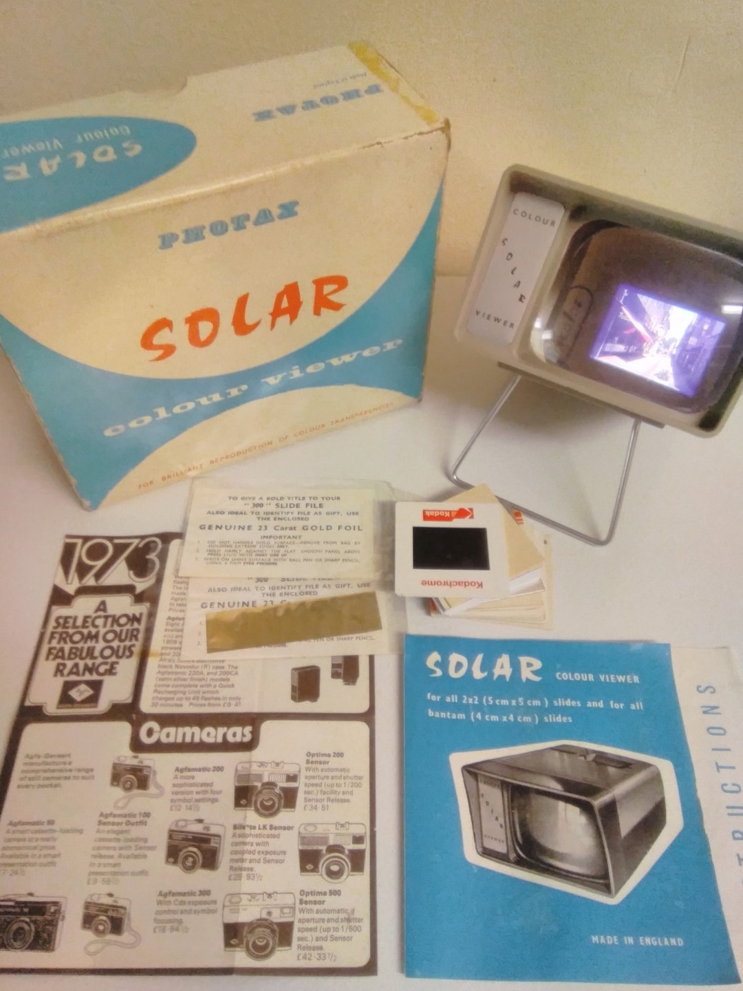 Vintage Photax Solar 35mm Slide Viewer in Original Box Made - Etsy