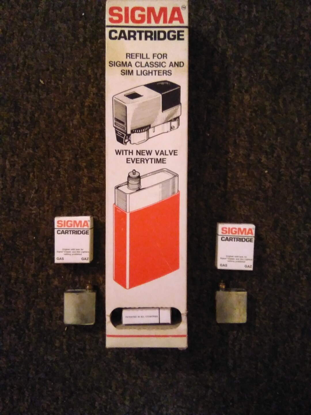 Vintage Shop Display Sigma/sim Lighters Gas Cartridge Display Unit - Etsy