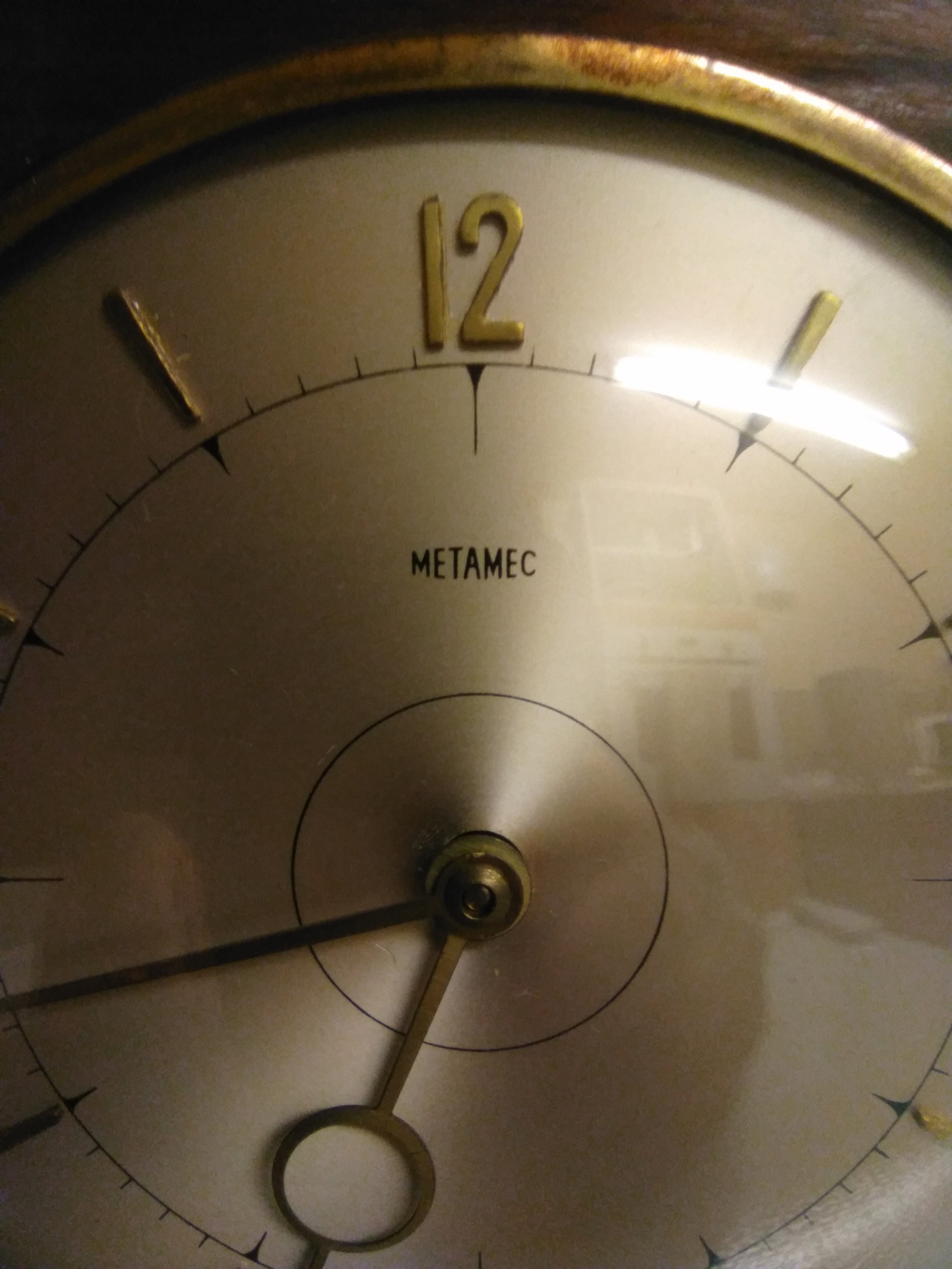 Vintage Metamec Electric Mantel Clock Mid Century Wood & - Etsy