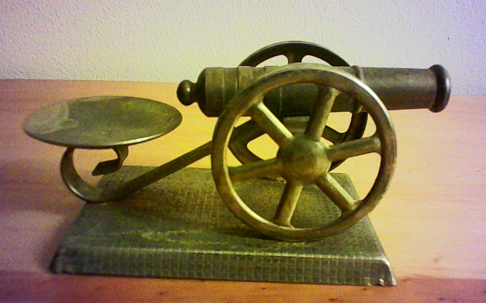 Vintage Brass Cannon Ashtray Cannon Model Ashtray on Plinth Desk Toy - Etsy