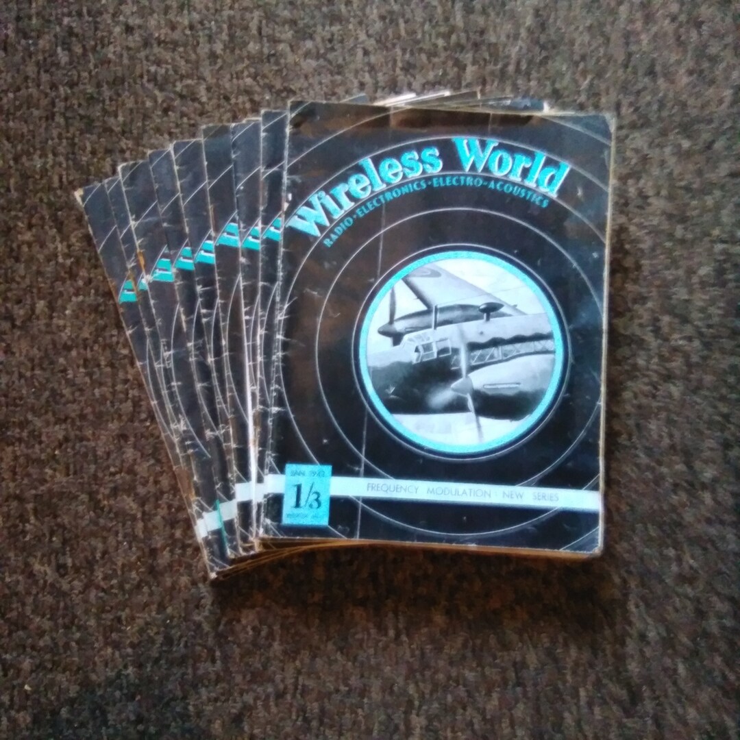 Vintage Electrical Magazines Wireless World 1943 12 Issues From 1943 - Etsy