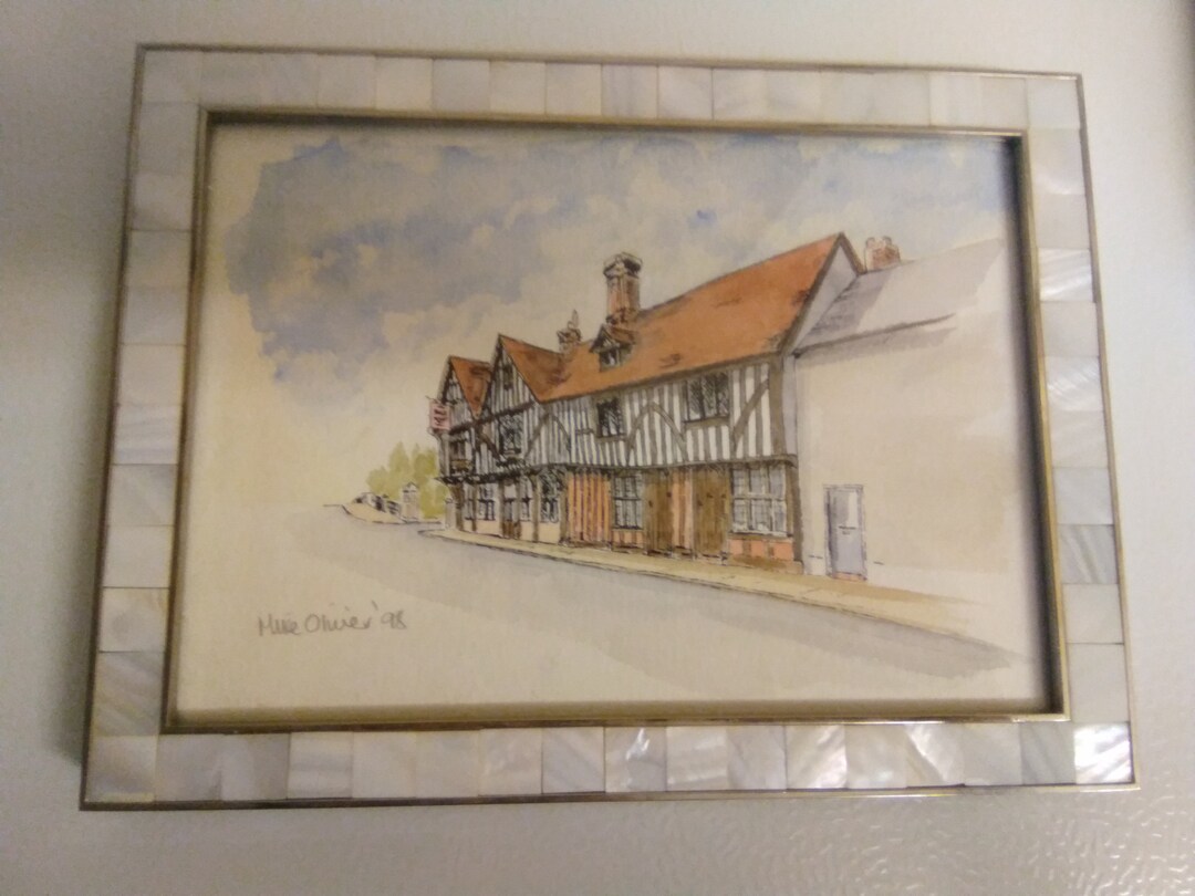 Vintage Watercolour Painting the Siege House colchester Mile Oliver ...