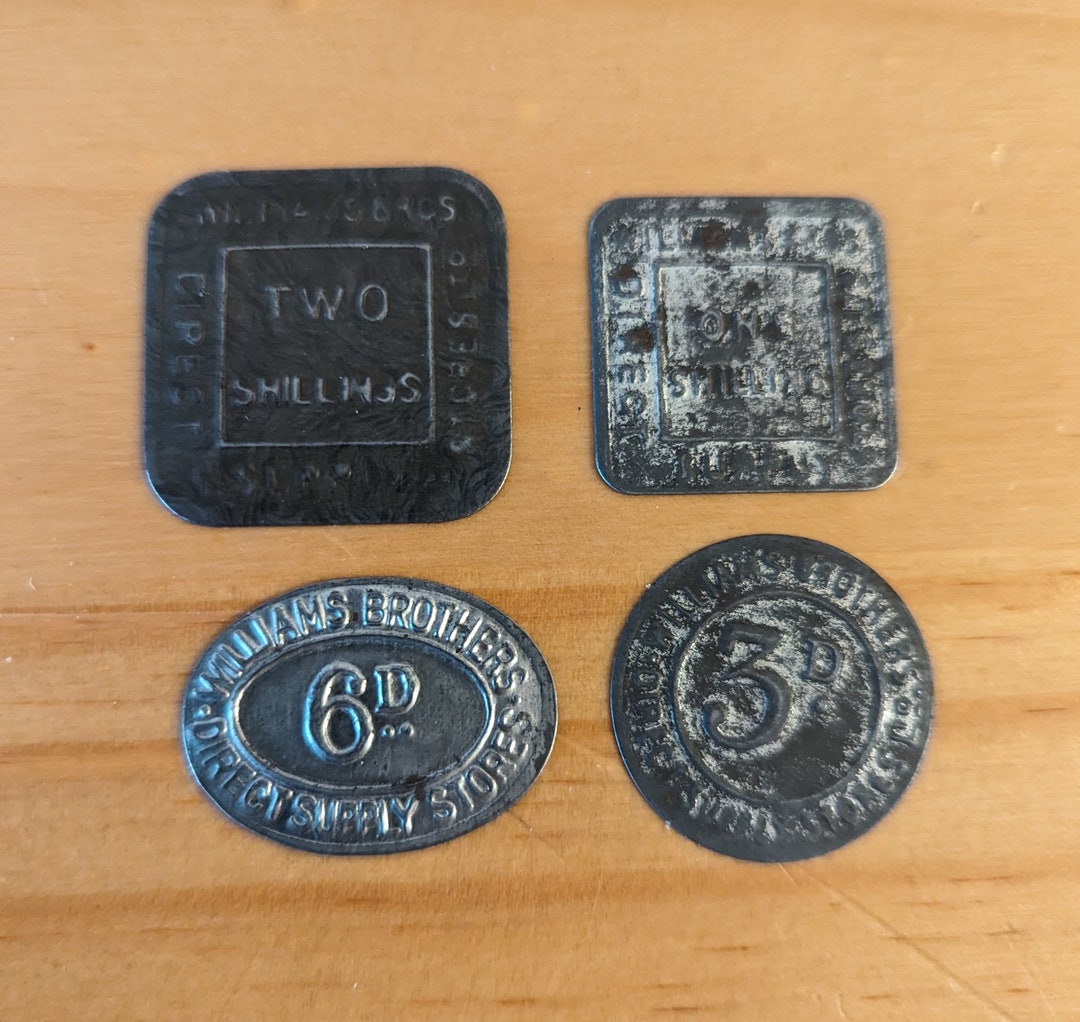 Vintage Coin Tokens 4 Williamson Bros. Direct Supply Shop Dividend ...