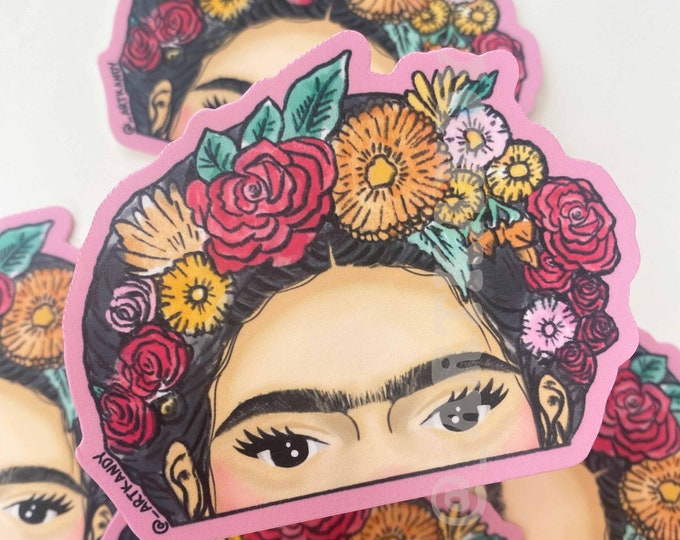 Frida Kahlo Sticker | Frida Kahlo | Frida | Viva La Vida | Plant ...