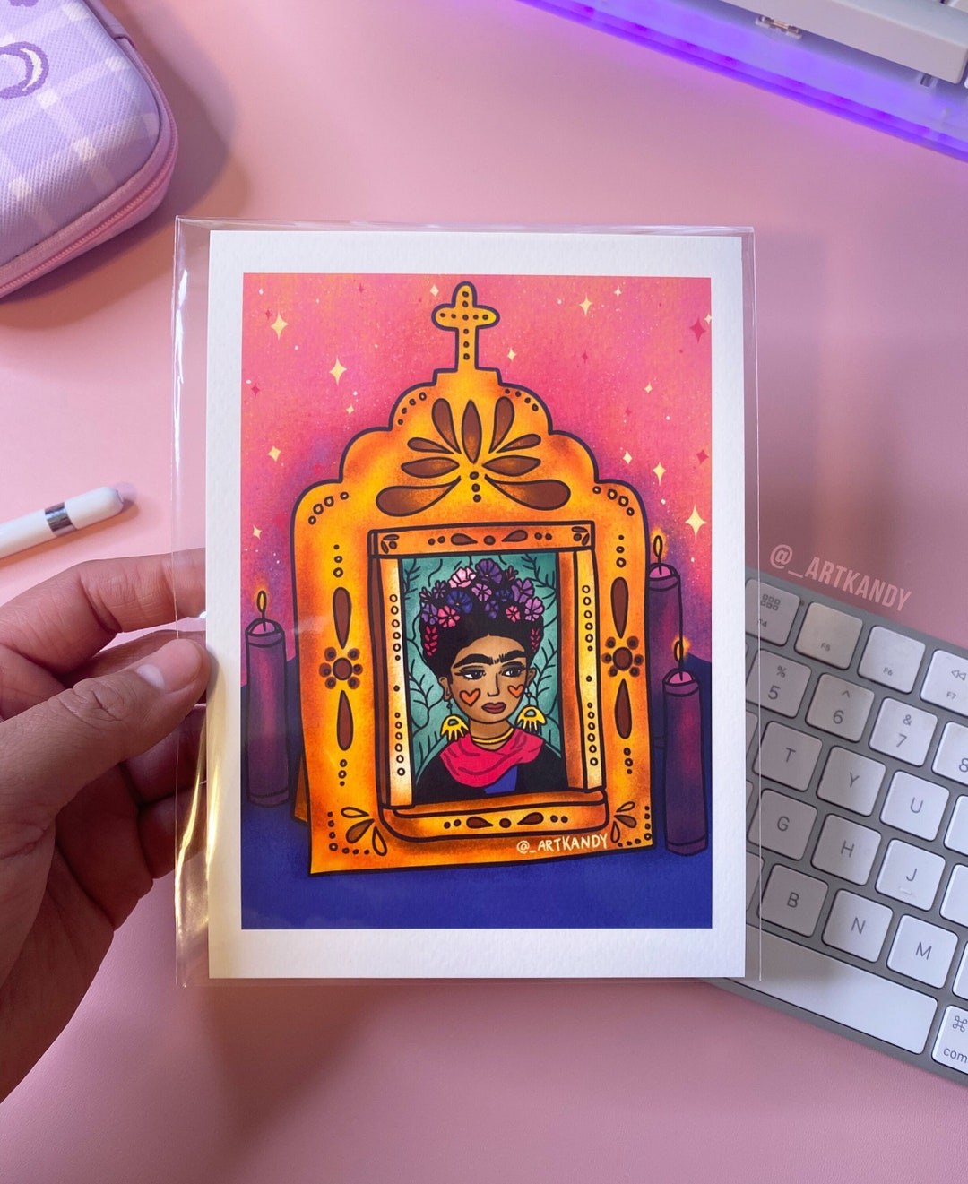 Frida Kahlo Print Frida Wall Art Frida Illustration Frida Portrait Wall ...