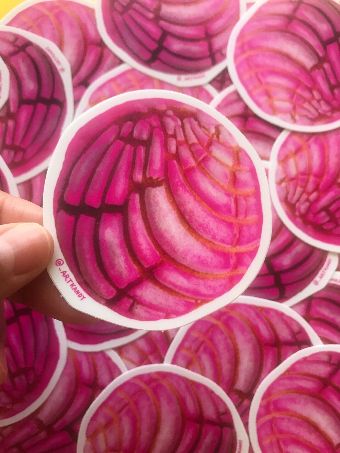 Concha Sticker//pan Dulce//mexican Bread//mexican Stickers//flower ...
