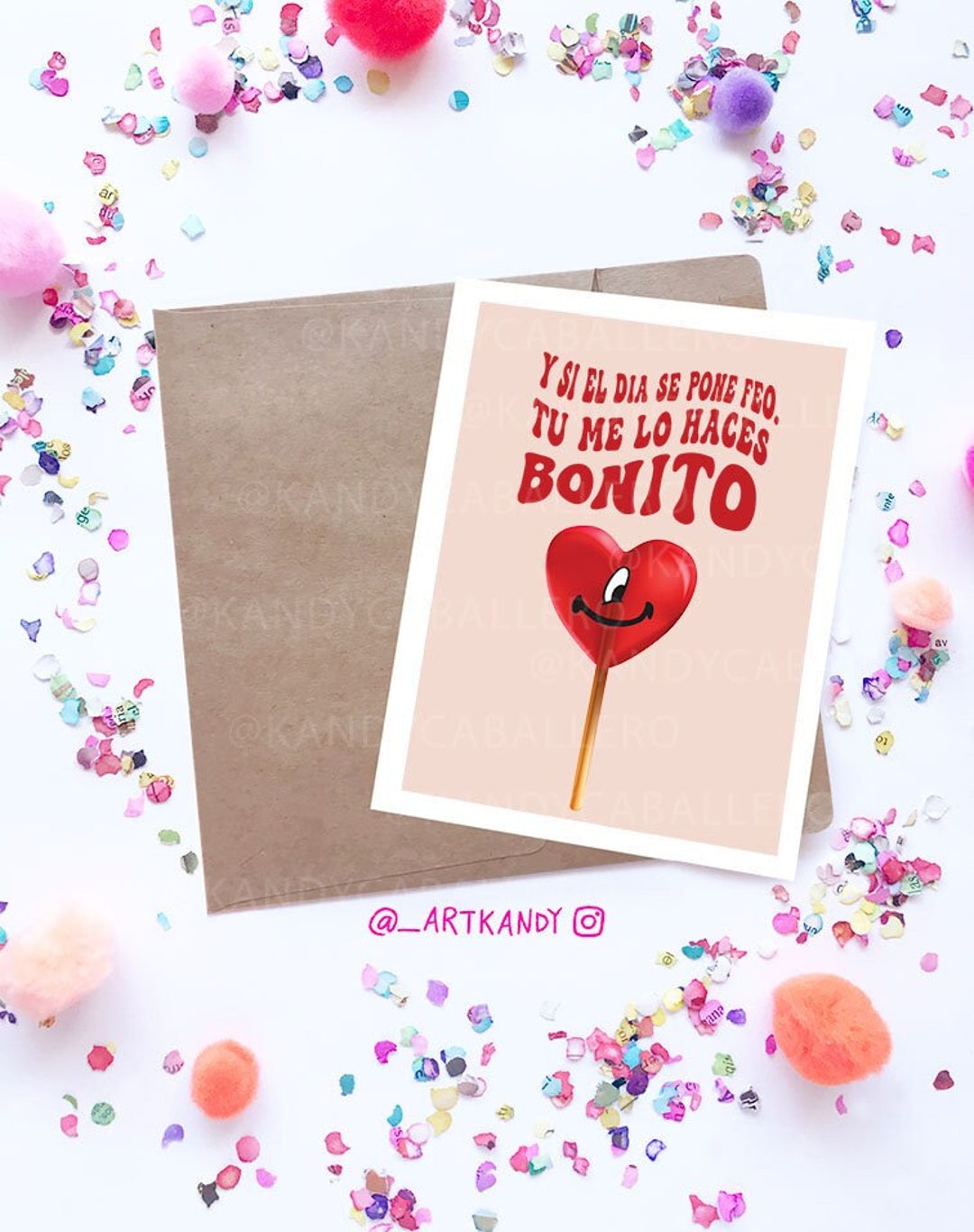 Bad Bunny Birthday Card | Bad Bunny Te Amo | Card in Spanish | Happy ...