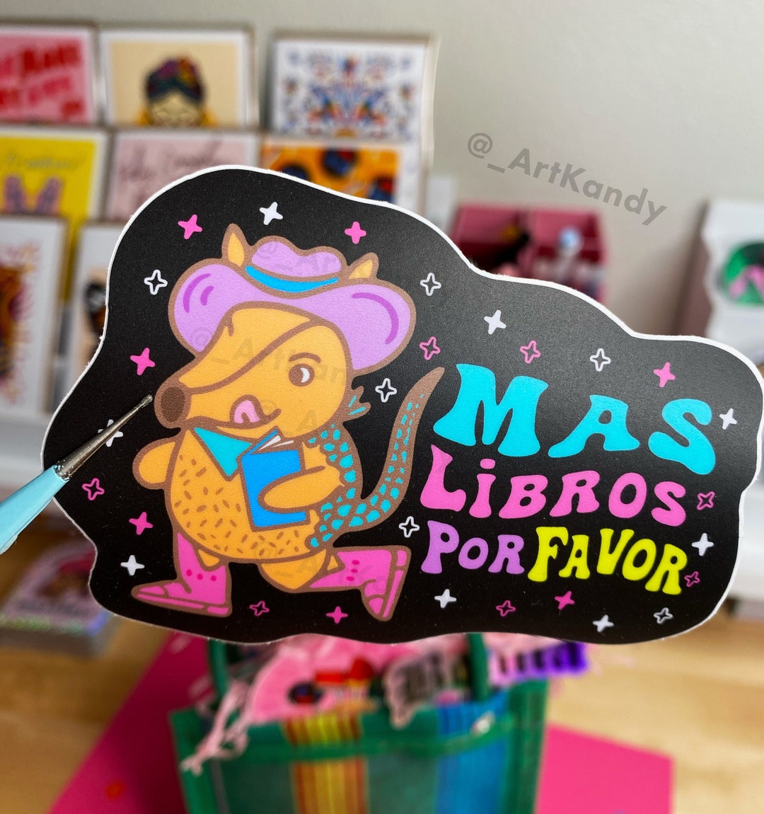 Book Sticker, Reading Sticker, Spanish Sticker - Etsy
