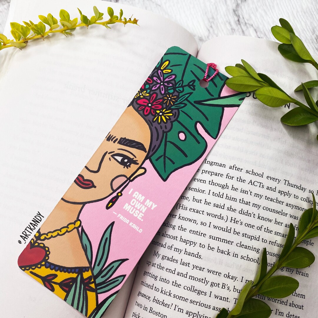Frida Bookmark // Frida Kahlo Bookmark // Bookmarks // Illustrated ...