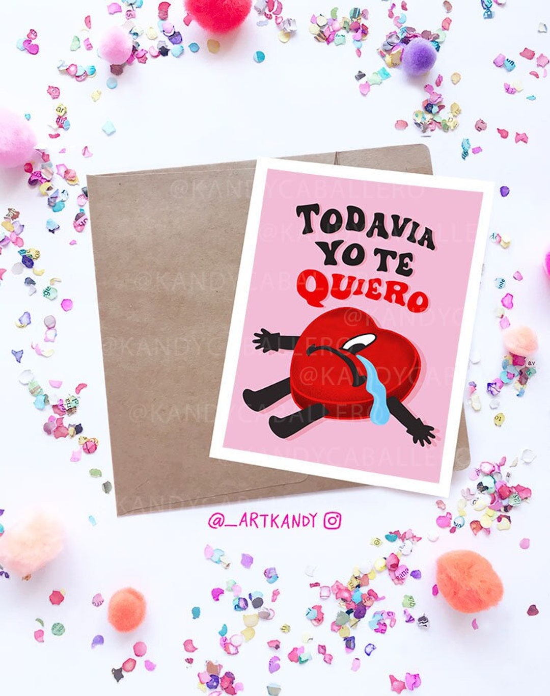 Bad Bunny Birthday Te Amo Spanish Card Bad Bunny Gift Bebesota Te Extra ...