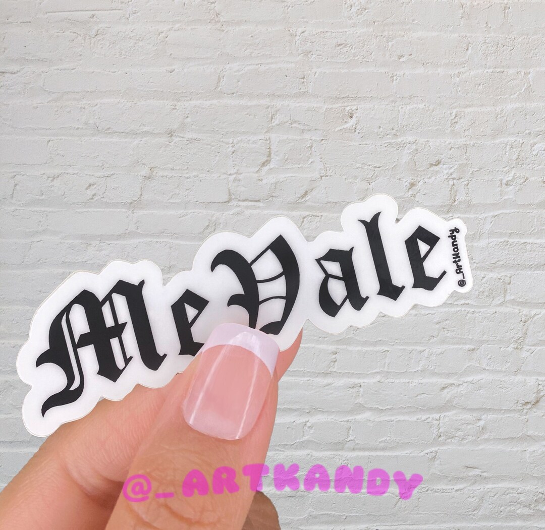 Me Vale Sticker | Old English | Laptop Stickers | Waterproof Stickers ...