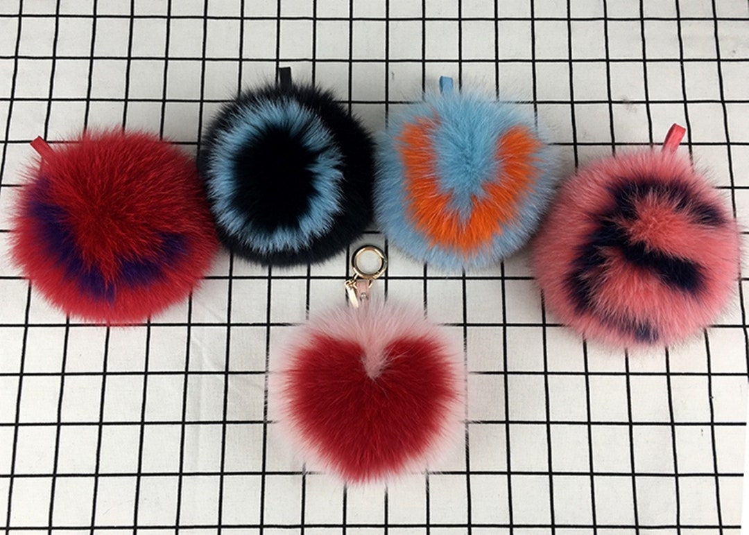 Real Fox Fur Purse Charm Keychain Bag Charm - Etsy